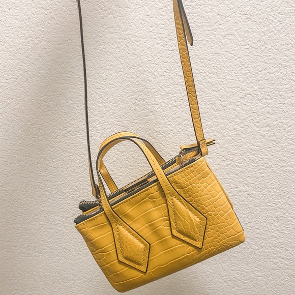 Zara | Bags | Yellow Zara Purse | Poshmark